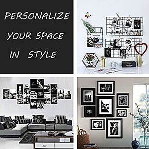 Wall Collage Kit, Black & White Aesthetic Pictures, 50PCS 4x6 Inch Picture Collage Kit for Wall Aesthetic, Teen Girls Bedroom Decor, Dorm Wall Decor, Photo Collection,Cute Wall Decor for Teen 1