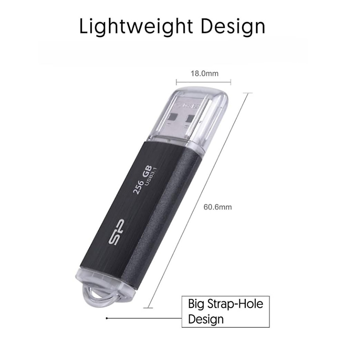 SP Silicon Power 128GB USB 3.1 & USB3.0 Hairline Finish Blaze B02 SP128GBUF3B02V1K