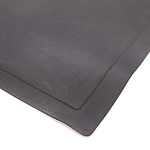 Diversitech Outdoor Gas Grill BBQ & Fire Pit Mat 48" x 30" - Protects Decks & Patios - 10 Year Warranty, Black