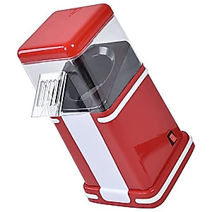 Jauarta Electric Popcorn Maker Hot Air Design Compact Structure 1200W Popcorn Popper Machine for Family Party (US Plug 110V)