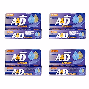 Vitamin A&D Cream Ointment for Diaper Rash and Skin Irritations, 4-ct