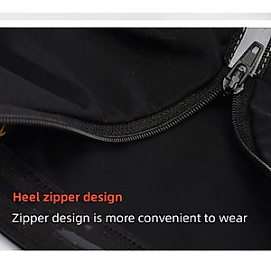 HANILI Cycling Shoe Covers, Bike Overshoes for Women Men, Dustproof Zippered Bicycle Overshoes for Men Women, Road Mountain Bike Booties-Red||XL