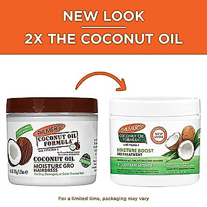 Palmers Coconut Oil Moisture Gro Hairdress Jar 5.25 Ounce (155ml) (Value Pack of 2)