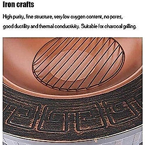 LEAYAN Garden Fire Pit Portable Grill Barbecue Rack Outdoor Fire Pits, Round Metal 32Inch Fire Pit with Base, Spark Screen, Screen Lift Tool, Outdoor Table with Cover BBQ Cooking for Camping Backyard