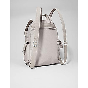 Kipling Women's City Pack Backpack Handbag, Grey Grey, 18.5x32x37 cm (LxWxH)