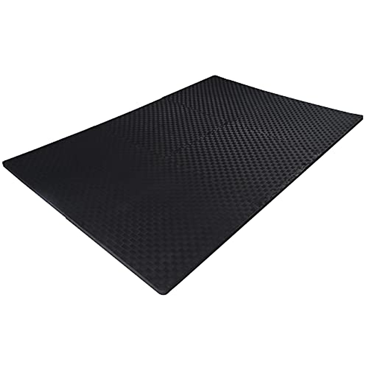 BalanceFrom Puzzle Exercise Mat with EVA Foam Interlocking Tiles for MMA, Exercise, Gymnastics and Home Gym Protective Flooring, 1" Thick, 24 Square Feet, Black