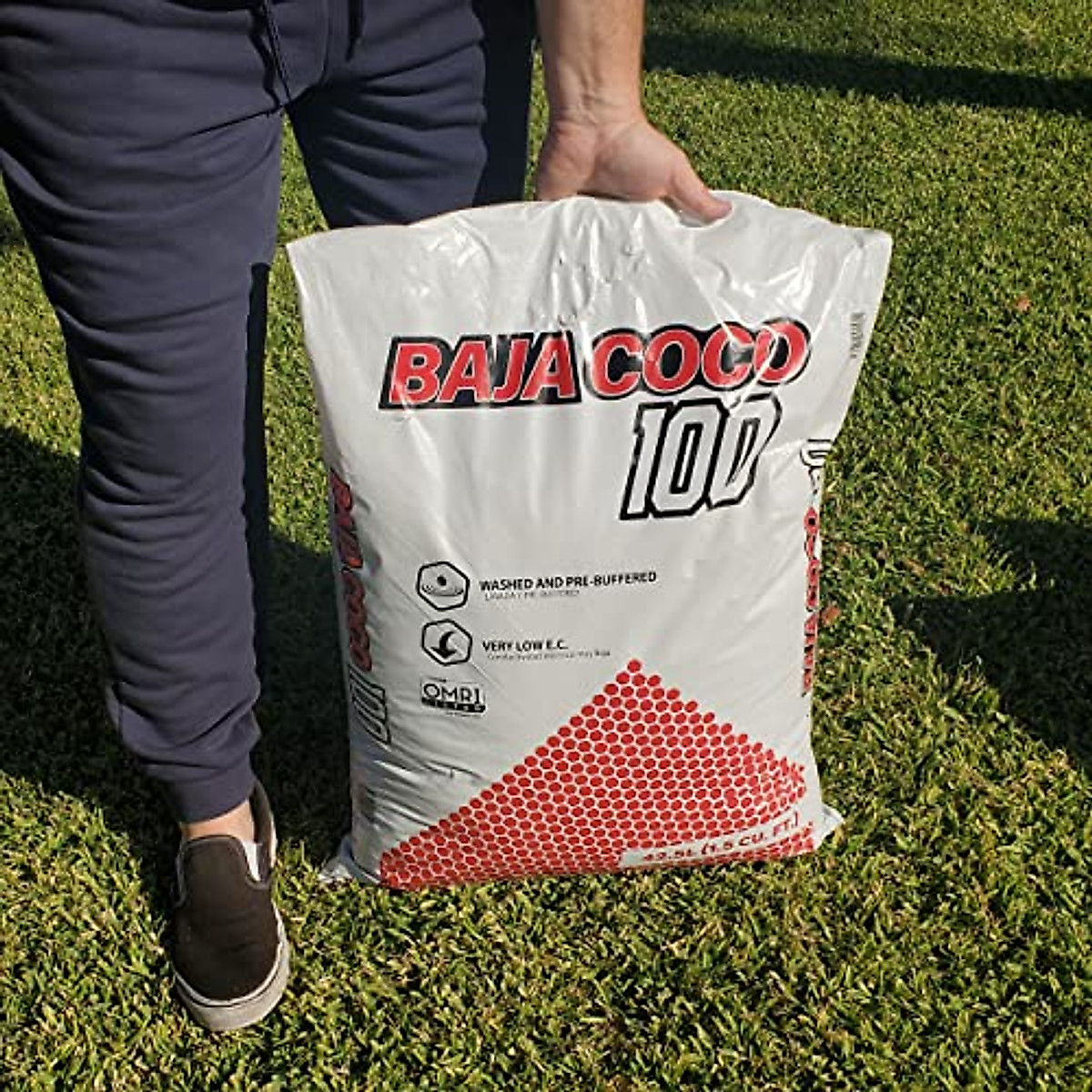 Coco Coir Fiber 1.5 CU FT / 42.5 Liter / 40 Dry Quarts Washed Pre Buffered Low EC Organic Garden Coconut Soil for Flower Vegetable Seedling