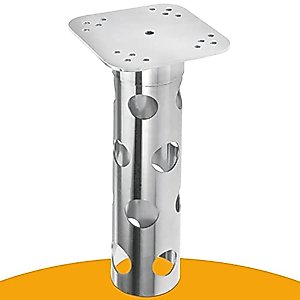 4smile Umbrella Base - Stainless Steel In-Ground Umbrella Stand, Made in Germany, 2,200lbs load-bearing - Secure mounting solution for every Cantilever Umbrella