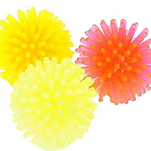 1205 Spike Ball Small Bird Parrot Toy Part Craft Parrot cage Toys Cages Hedge Plastic (Pack 12)