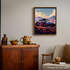 Inspirational Wall Art Co. - Stylish | 2023 Porsche 911 - Car Posters for Boys Room - Car Wall Decor - Car Room Decor - Car Posters for Men | 11x14 Inches Unframed