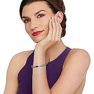 Ross-Simons Multicolored Jade Bead Bracelet With 14kt Yellow Gold. 7.5 inches