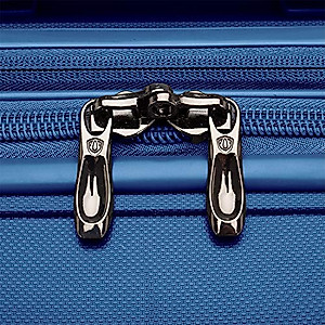 Traveler's Choice Pagosa Indestructible Hardshell Expandable Spinner Luggage, Navy, Carry-on
