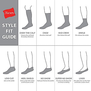 Hanes Mens Double Tough Socks, Crew Moisture-wicking With Odor Control, Multi-packs Casual, Black, 12-14 US