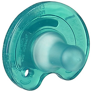 Philips Notched Newborn NICU Soothie Pacifier, Green, 0-3 Months, Hospital Binky - Natural Scent