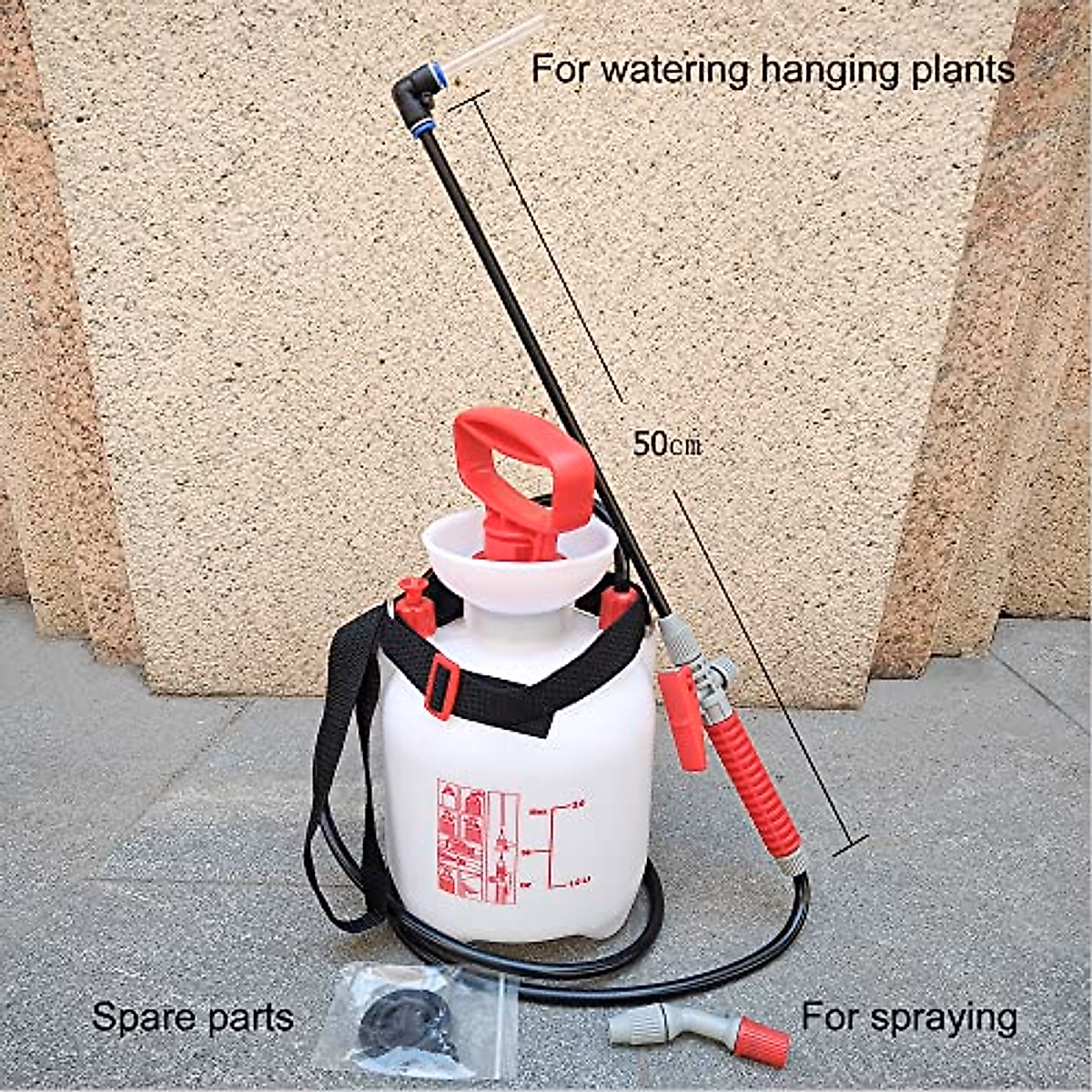 ePizdiz Watering Can Device for Watering Hanging Plant Hard to Reach High Plant Watering Bottle Sprayer for Indoor or Garden 2L(0.5Gal)