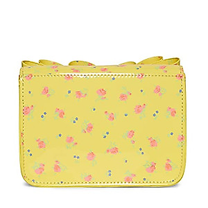 Betsey Johnson womens Small Bow Flap Crossbody, Yellow