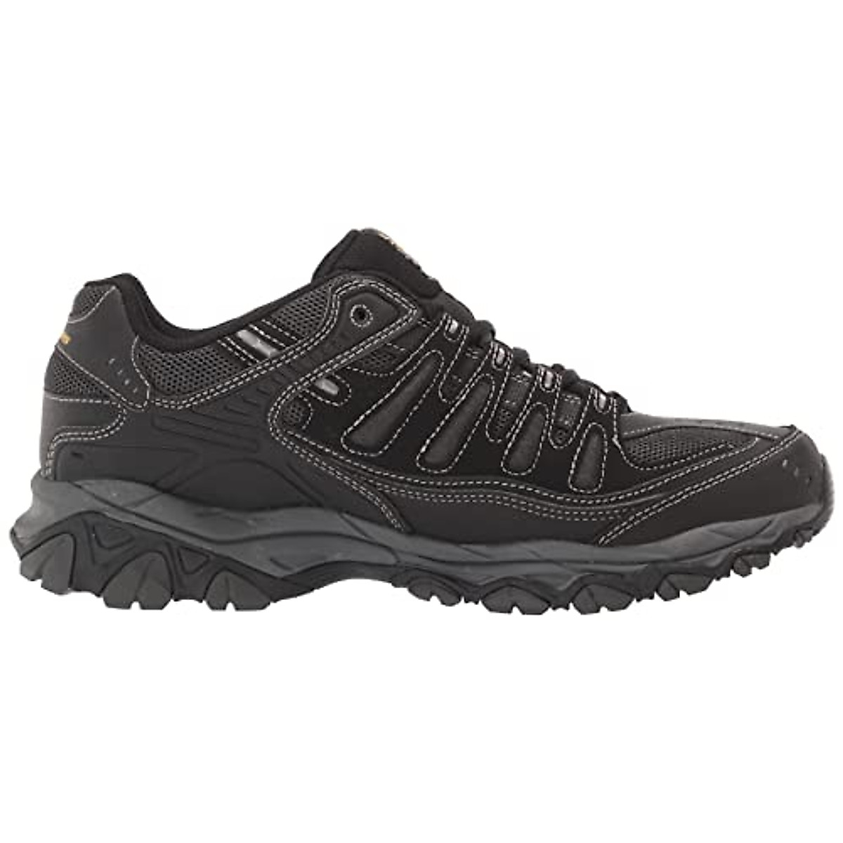 Skechers mens Afterburn M. Fit fashion sneakers, Black, 10 X-Wide US
