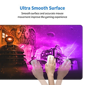 Mouse Pad 11.8x31.5 Protector Anime Rectangle Waterproof Oversized Dining Table Mat Gaming Non-Slip Rubber Mat