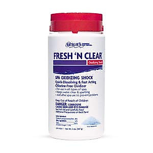 Leslie's Fresh 'N Clear Granular Non Chlorine Oxidizing Pool Shock - for Sanitizing Swimming Pools, Spas, and Hot Tubs - 2 Pounds
