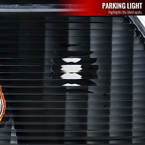 Carpartsinnovate For 98-11 Ford Crown Victoria Black Headlights+Corner Turn Signal Lamps Left+Right