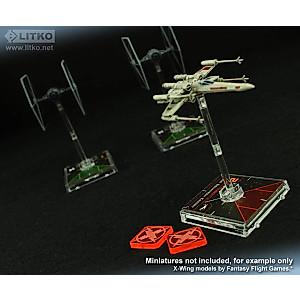 LITKO Space Fighter 2nd Edition Tokens | Compatible with Star Wars: X-Wing Miniatures Game | Pack of 10 (Ion Tokens)