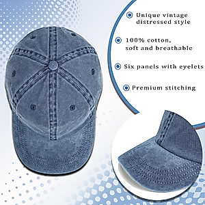 40th Birthday Gifts Women Men Vintage 1984 Embroidered Baseball Cap Gift Ideas Hat (Blue)