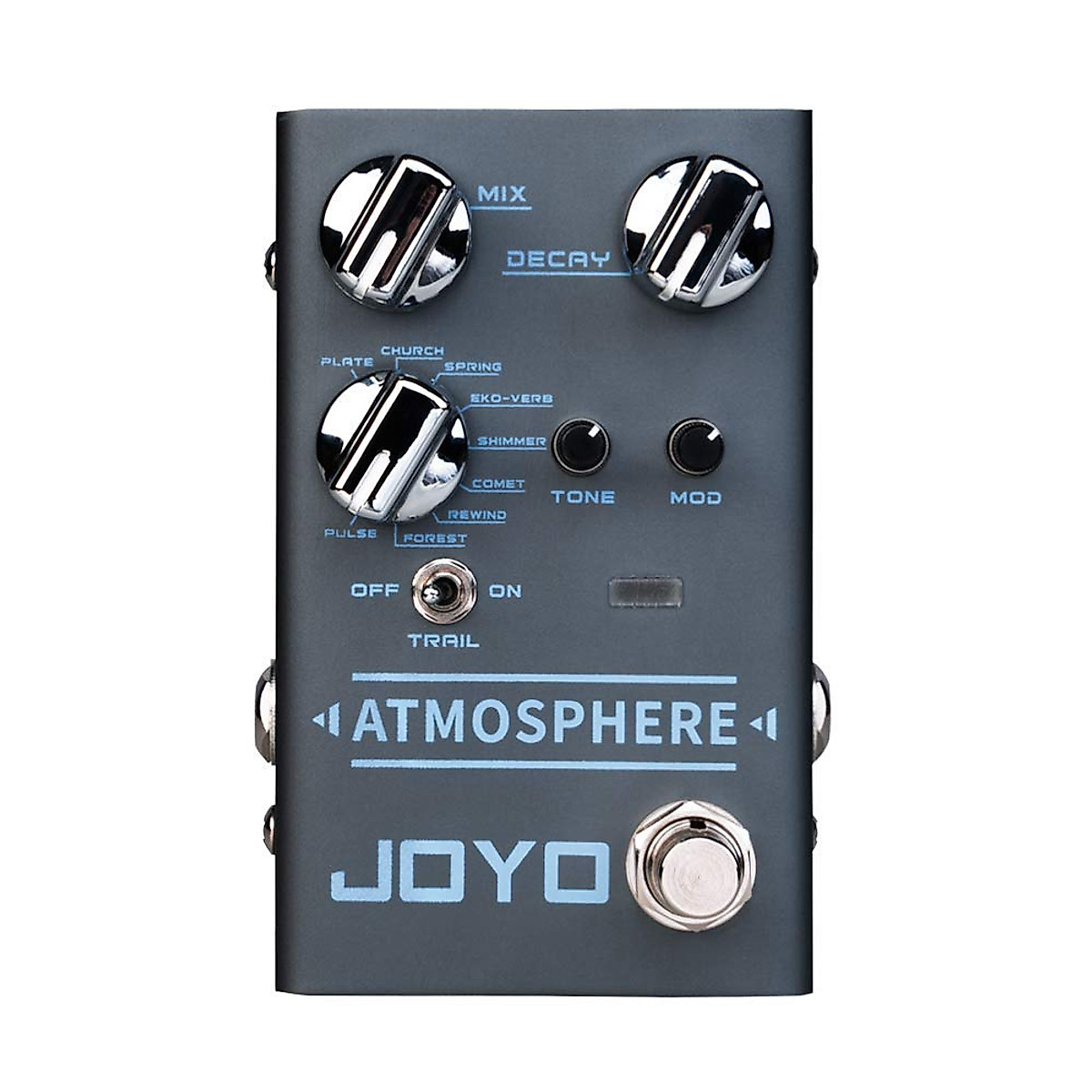 JOYO R-14 Atmosphere Reverb Pedal Bundle with DC 9V Pedal Power Supply (800mA -1A) AC Adapter