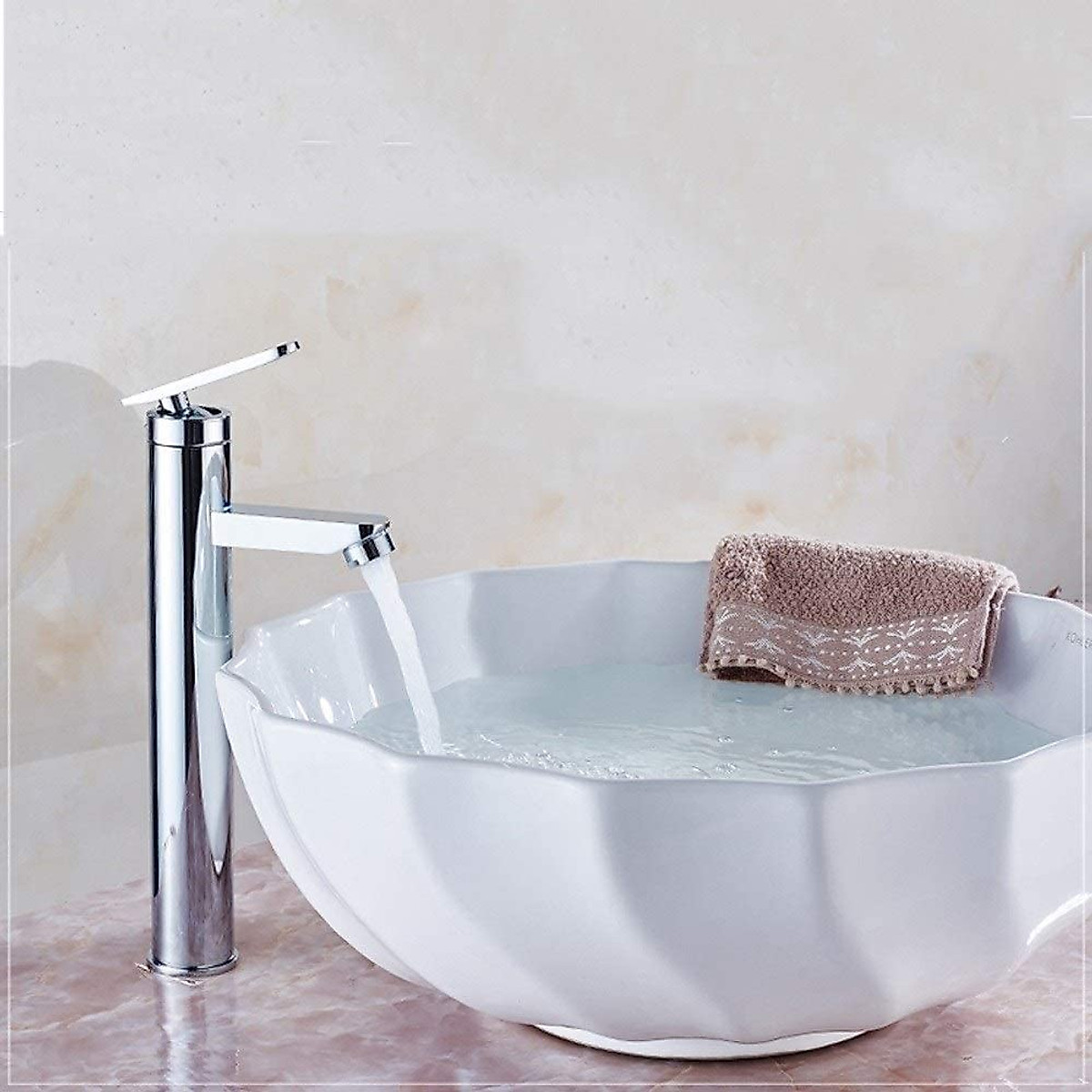 RTXUGMM Taps,29Cm Stainless Steel Elevated Platform Faucet Bathroom Hot and Cold Basin Water Tap Modern Creative Home Kitchen Basin Faucets Bathtub Bath Mixer Tap