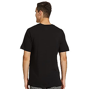 Jordan Men Short Sleeve Air Black/White/Red Wordmark T-Shirt - S