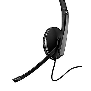 Sennheiser SC 160 USB-C (508354) - Double- Sided (Binaural) Headset for Business Professionals | with HD Stereo Sound, Noise-Canceling Microphone, & USB-C Connector (Black)