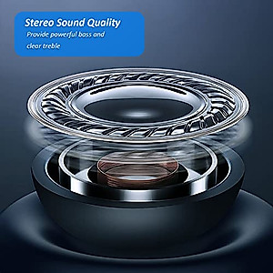 Awker A30 True Wireless Earbuds in Ear Bluetooth Earphones Headphones, Touch Control with Charging Case, Built in Mic, Waterproof, TWS HiFi Stereo for Sport (White)