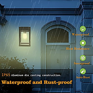 LOVEZOE Outdoor Solar Wall Light 2PCS with 3 Modes, Wireless Dusk to Dawn Motion Sensor LED Sconce Lights IP65 Waterproof Patio Fence Outside Decorative