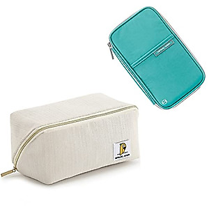 VanFn Passport Wallets and Cosmetic Bags, Makeup Bag Cosmetic Bag for Women Cosmetic Travel Makeup Bag Large Travel Toiletry Bag for Girls Make Up Bag Brush Bags Toiletry Bag