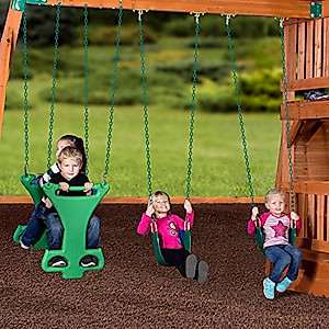 Backyard Discovery Liberty II All Cedar Wood Playset Swing Set