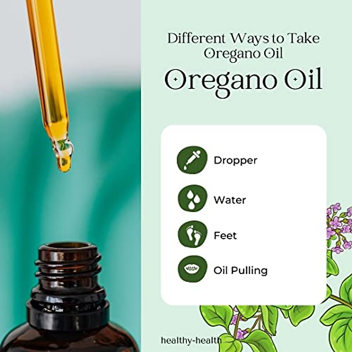 Oregano Oil - Wild Mediterranean - ECO Certified Organic Super Strength 86% Carvacrol, Healthy-Health?s All Natural Food Grade Oil of Oregano, Non GMO 1 fl. Oz New Healthy Health Logo, Same Great Formula