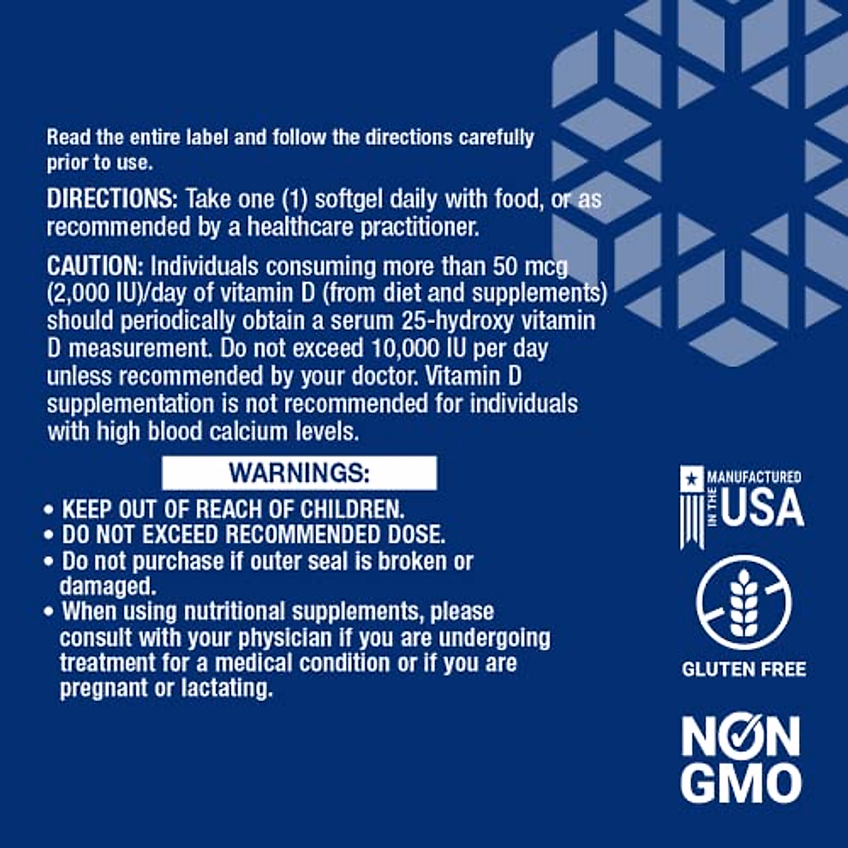 Life Extension Vitamin D3 175 Mcg (7000 Iu) – Promotes Bone Health, Brain Health And Immune Function – Non-gmo – Gluten-free – 1 Daily – 60 Softgels