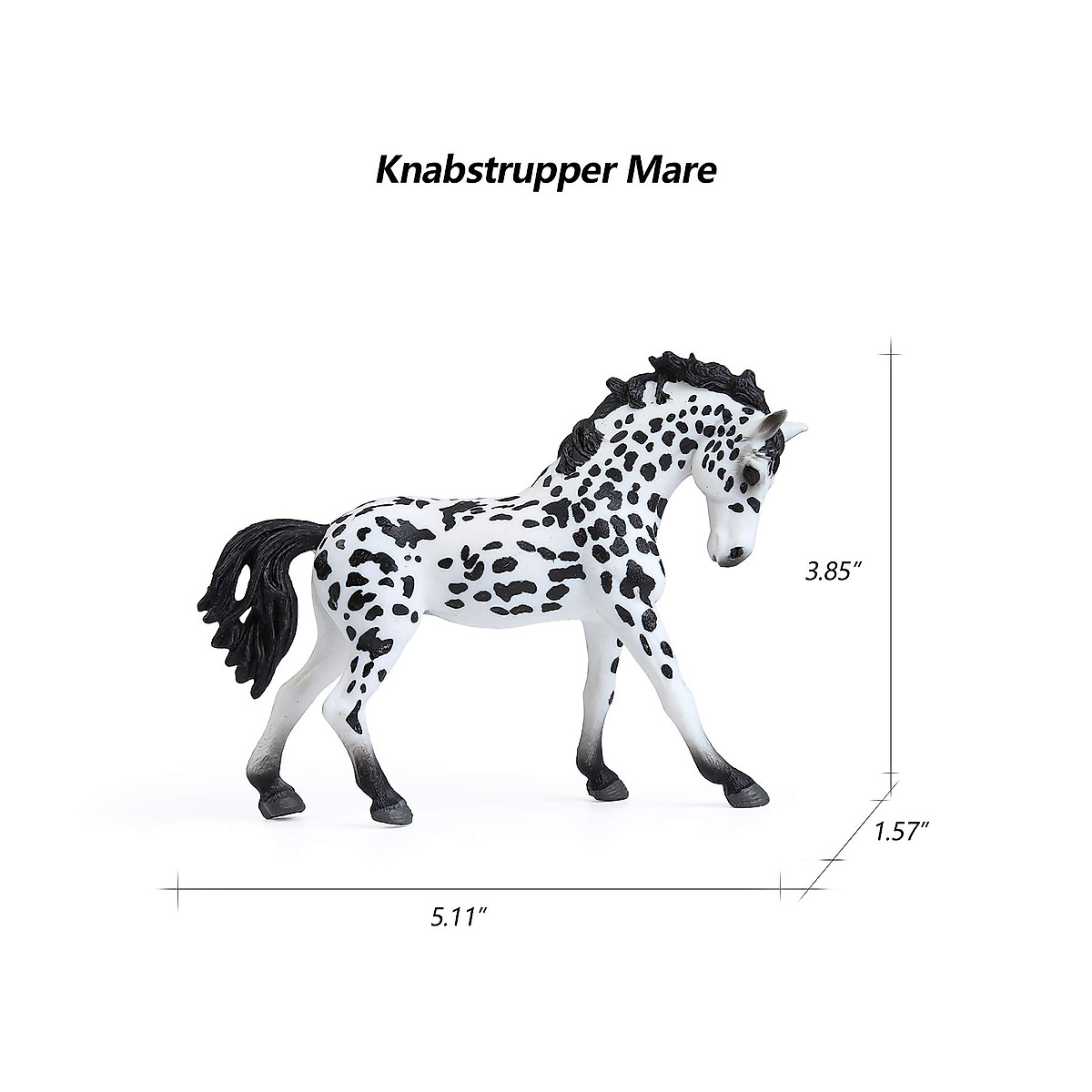 UANDME 8PCS Big Horse Mare and Stallion Toy Figures, Plastic Figurines, Horse Animal Toys for Girls and Boys, Horse Club Cake Topper Party Decoration
