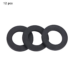 Spare Parts R 12Pcs Washer Ring Shower Faucet Water Pipe Rubber Replacement for Sealing (3/4)