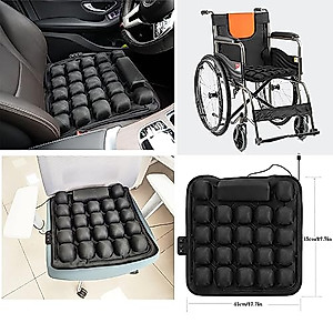 YUNYEUNG Electric Inflatable Wheelchair Cushions for Pressure reliefUlcer & Pressure Sore Prevention - Pain Relief Cushion for Extended Sitting Air Seat Cushions
