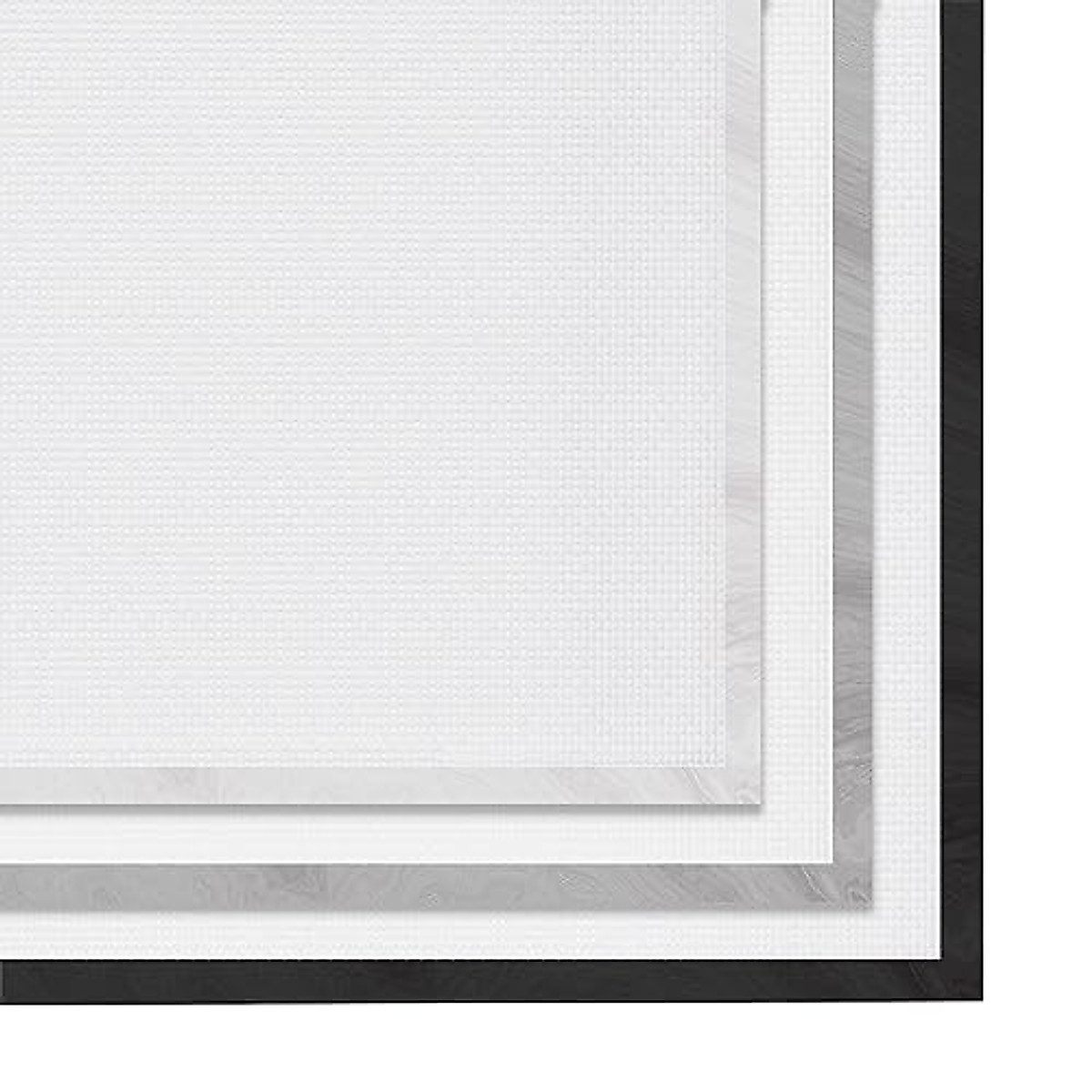 Stupell Industries San Francisco Geometric Street City Map California Transportation, Design by Daphne Polselli Black Framed Wall Art, 11 x 14, Grey