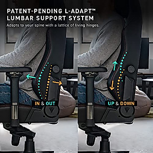Secretlab Titan Evo 2022 Black3 Gaming Chair - Reclining, Ergonomic & Heavy Duty Computer Chair with 4D Armrests, Magnetic Head Pillow & Lumbar Support - Big and Tall Up to 395 lbs - Black - Fabric