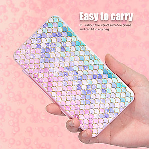 Switch Game Case 24, Switch Game Card Box Holder, Switch OLED Game Case Storage,Soft Lining Rubber and Portable Switch Game Holder - Fish Scales