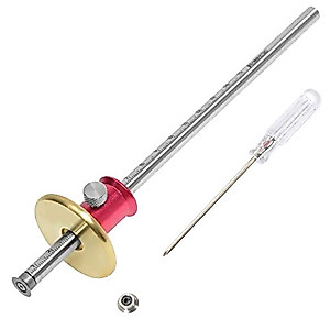 Newkiton Wheel Marking Gauge, 1 Bearing Wheel Cutter for Soft Wood, 1 Locked Up Wheel Cutter for Hard Wood, 1 Screwdriver Included