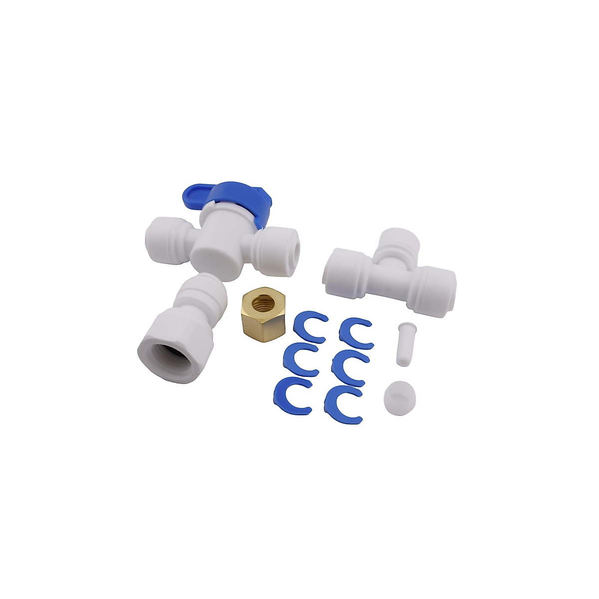 EvertechPRO Ice Maker Installation Kit with 25 Feet of Plastic Tubing and Fittings