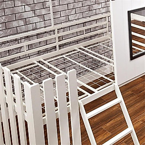 Furniture of America Cumberland Metal Playhouse Themed Twin Bed in White