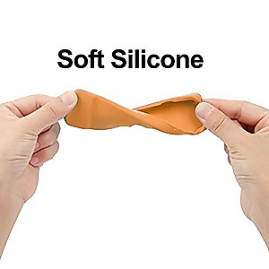 Remote Case for Apple TV 4K Siri Remote 2021 2022 - Auswaur Silicone Protective Remote Cover Case Compatible with Apple TV 4K / HD Siri Remote 2021 2022 Controller (2nd Gen/3rd Gen) - Orange