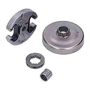 Wosune Clutch Drum, Chainsaw Clutch Iron Garden Tool Part Bearing Kit for for Car