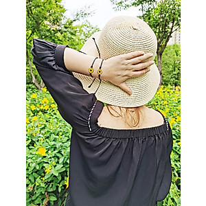 morniface Pinky Pomise Distance Matching Bracelets for Best Friends Couple Family Women Mens Teen Girls Sunflower Boho Bracelet Friendship Jewelry