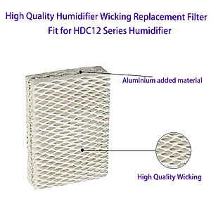 HOMFILBIT HDC12 Humidifier Replacement Wicks Filter Fit for Air-Care 4911 32-14911 Essick HD13030 HD1303 HD14060 HD1406 HD13050 HD1305 HD1407 HD1409 EA1407 ES12 Humidifiers (4 Pack)