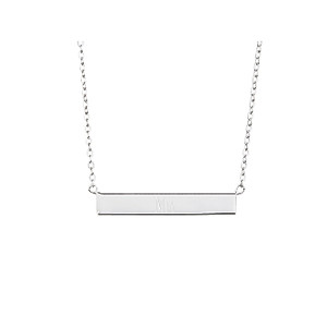 EVE'S ADDICTION Women's Custom 3 Stone Simulated Birthstone Name Bar Necklace (16" with 2" extender) Personalized Mother's Necklace Gift for Mom Grandma - Gifts for Mom